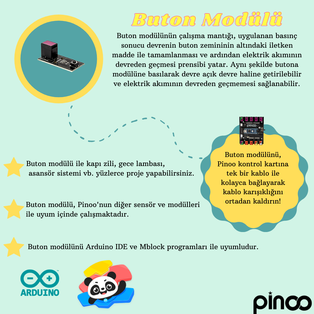 Pinoo Buton Modülü – Pinoo Robotics