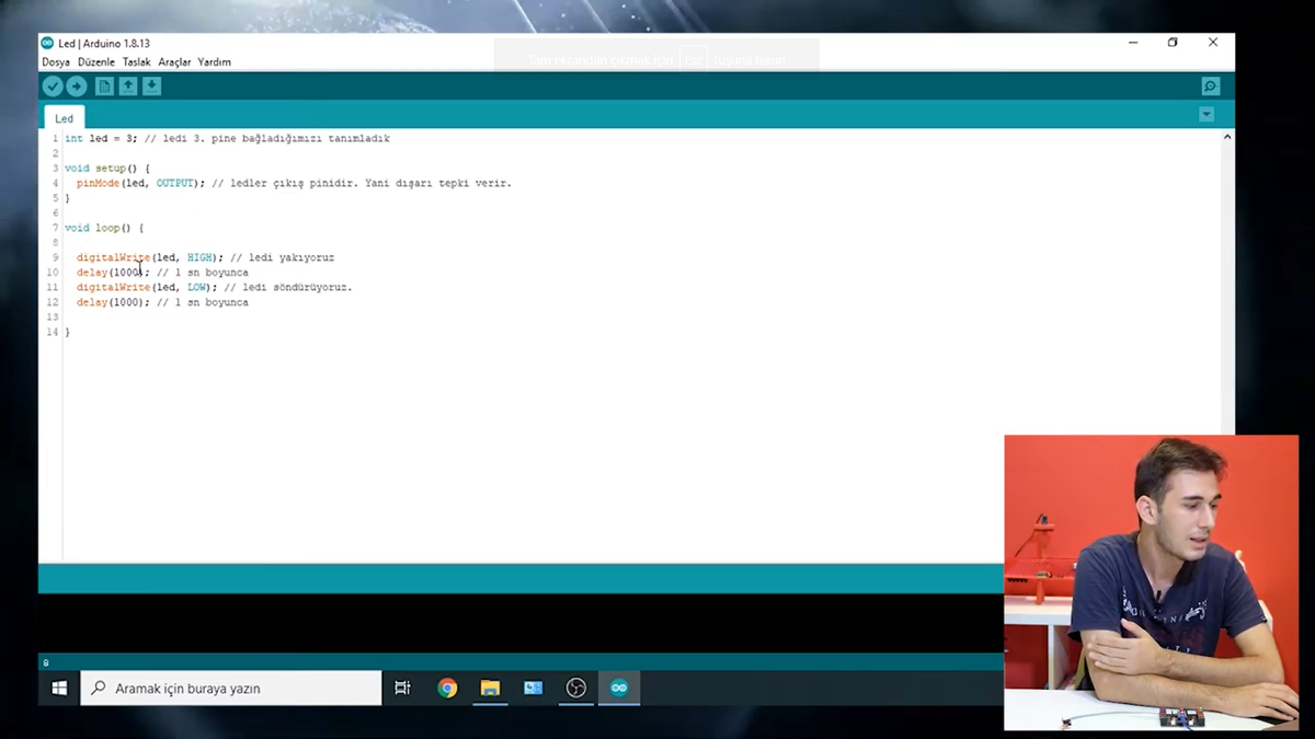 Pinoo ve Arduino Ide ile Led Modülü – Pinoo Robotics