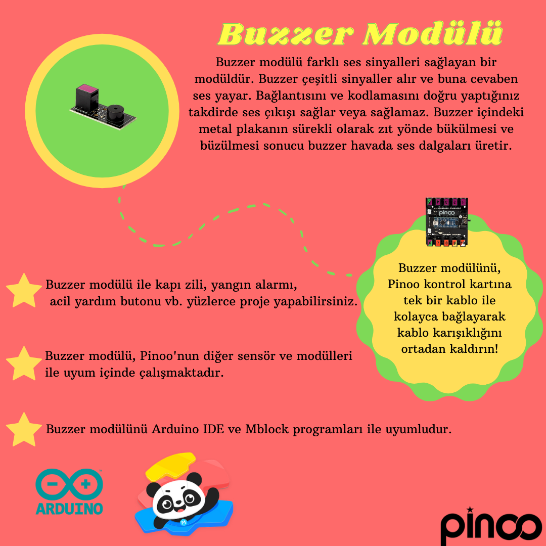 Pinoo Buzzer Modülü – Pinoo Robotics
