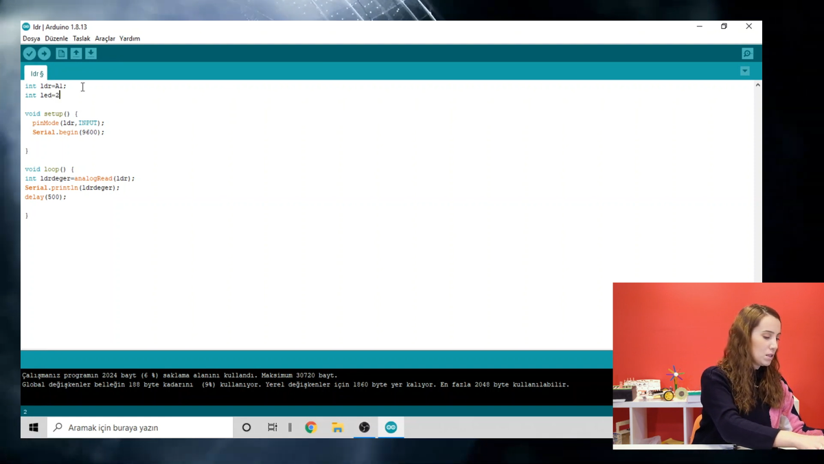 Arduino Ide'de Pinoo ile Işık Algılama Sensörü – Pinoo Robotics